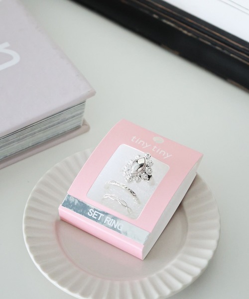 モチーフ3SETリング[tiny tiny(ティニーティニー)]（リング）｜tiny tiny（ティニーティニー）のファッション通販 - ZOZOTOWN