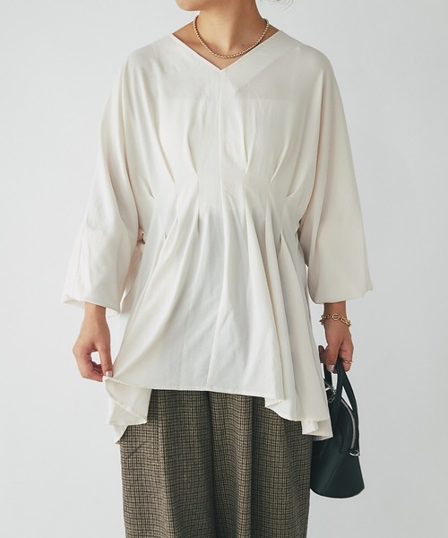 un dix cors（アンディコール）の「ウエストタックチュニックブラウス（シャツ/ブラウス）」 - WEAR