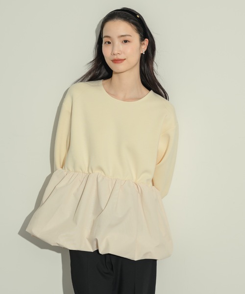 NEUNA（ヌナ）の「ペプラムカットトップス（Tシャツ/カットソー）」 - WEAR