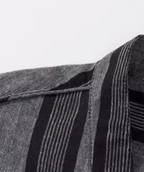 U:UME（ユーム）の「Wide Stripe Cross Void Shirt（シャツ/ブラウス）」 - WEAR