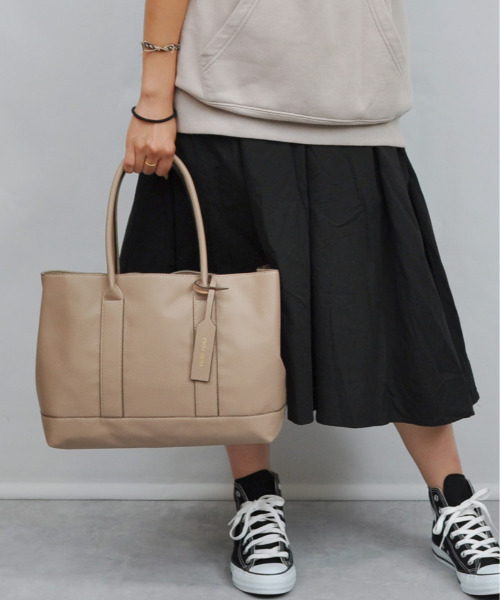 【セール】カシュカシュ cachecache / パーテーションPUトートバッグL（トートバッグ）｜cache cache（カシュ カシュ）のファッション通販 - ZOZOTOWN