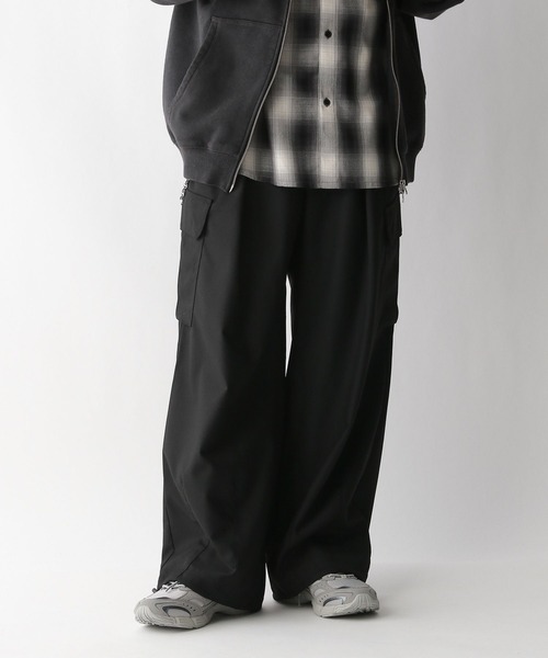 RAGEBLUE（レイジブルー）の「TRストレッチ/バギーカーゴパンツ/ピンストライプワイドパンツ（スラックス）」 - WEAR