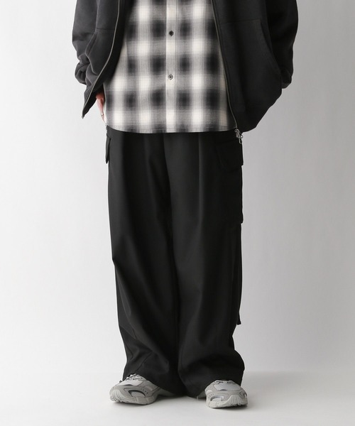 RAGEBLUE（レイジブルー）の「TRストレッチ/バギーカーゴパンツ/ピンストライプワイドパンツ（スラックス）」 - WEAR