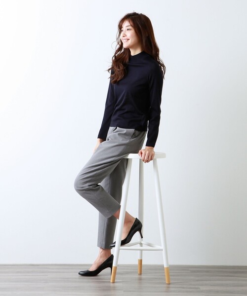 Amaca(アマカ)の「シルクウールカーディガン(カーディガン ボレロ)」 Wear