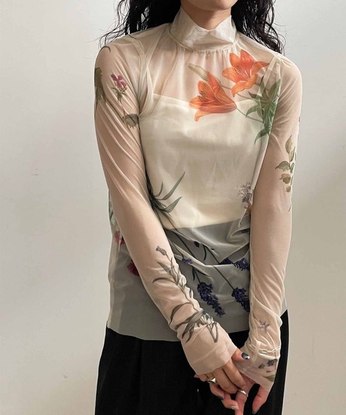 AMERI（アメリ）の「UND ANNABELLE SKIN TOP（Tシャツ/カットソー）」 - WEAR