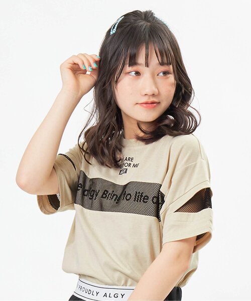 ALGY（アルジー）の「メッシュ切替T（Tシャツ/カットソー）」 - WEAR