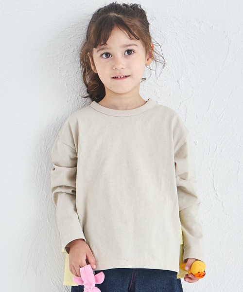 pairmanon（ペアマノン）の「【綿100%】ガールズ バックフリル ロンT（Tシャツ/カットソー）」 - WEAR