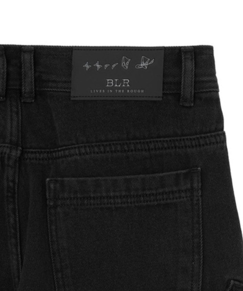 BLR BLUER（ビーエルアールブラー）の「【BLR BLUER】Utility Cargo Washed Denim Pants ...