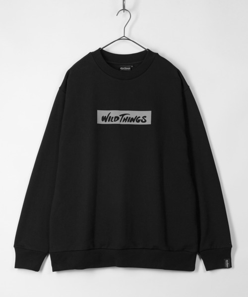WILD THINGS（ワイルドシングス）の「【WILD THINGS/ワイルドシングス】ボックスロゴ クルーネックスウェット/LOGO ...