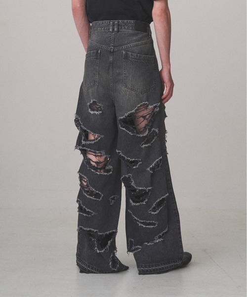 juha（ユハ）の「DESTROY BAGGY DENIM PANTS（デニムパンツ）」 - WEAR