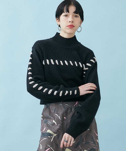 INella（イネラ）の「【INella/イネラ】ハンドステッチショートニット（ニット/セーター）」 - WEAR