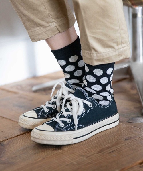 【セール】Put on socks 【プットオンソックス】 'pinball'ピンボール コットンブークレー＆ラメドットソックス（ソックス ...