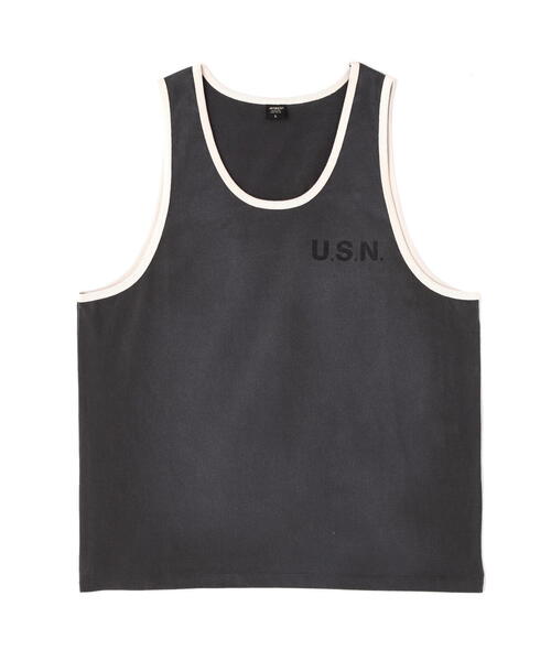 AVIREX（アヴィレックス）の「DISCHARGE NAVAL TANK TOP / ディスチャージ ネイバル タンクトップ ...