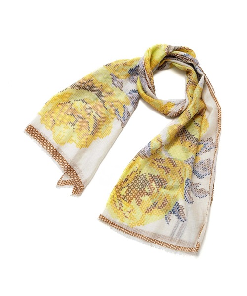 Cricket（クリケット）の「[トプカピ トレジャー]TOPKAPI TREASURE クロスステッチバラ柄プリントストール（ストール/ショール）」 - WEAR