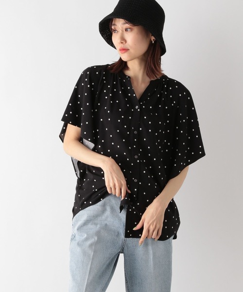 GLOBAL WORK（グローバルワーク）の「さらさらリラックスプリントブラウス半袖/163461（シャツ/ブラウス）」 - WEAR