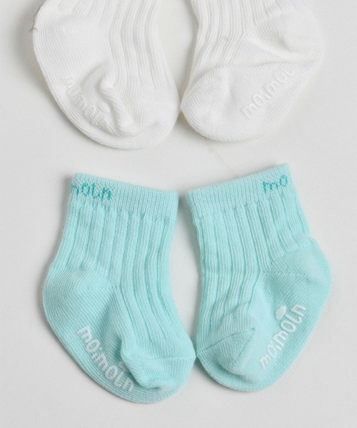 moimoln（モイモルン）の「【3点セット】ミドリ新生児ソックス（ベビーシューズ/ベビーソックス）」 - WEAR