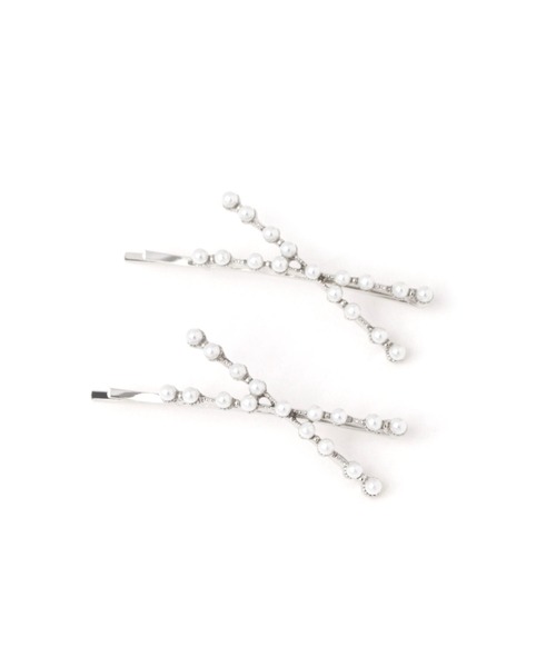 リボンパール調2SETピン[tiny tiny(ティニーティニー)]（ヘアピン）｜tiny tiny（ティニーティニー）のファッション通販 - ZOZOTOWN