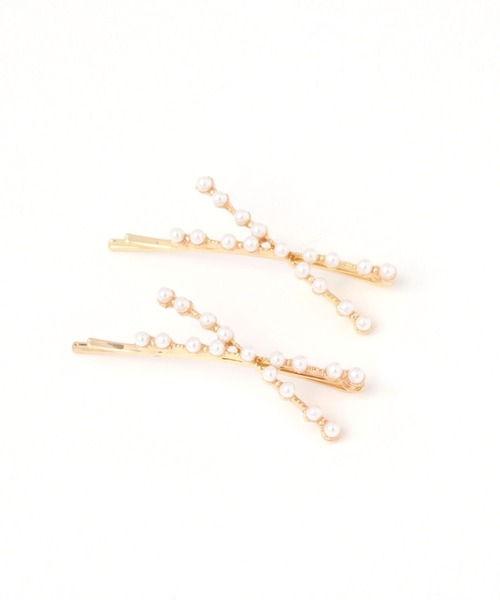 リボンパール調2SETピン[tiny tiny(ティニーティニー)]（ヘアピン）｜tiny tiny（ティニーティニー）のファッション通販 - ZOZOTOWN