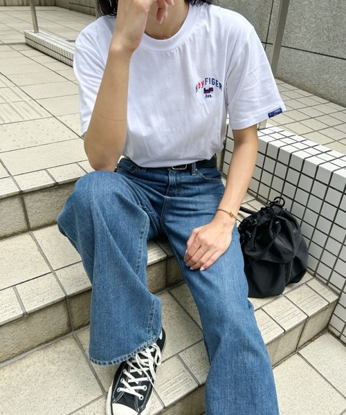 Niell（ニール）の「【H by FIGER/エイチ バイ フィガー】刺繍ロゴ 半袖 Tシャツ（Tシャツ/カットソー）」 - WEAR