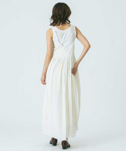 セール】(HLAADA for ROSE BUD)EMBROIDERY SLIP DRESS（ワンピース