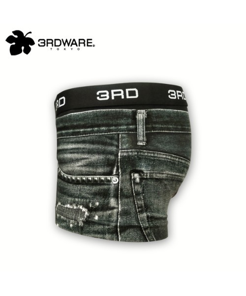3RDWARE（サードウェア）の「【3RDWARE】219101402 Damage Denim Black（ボクサーパンツ）」 - WEAR