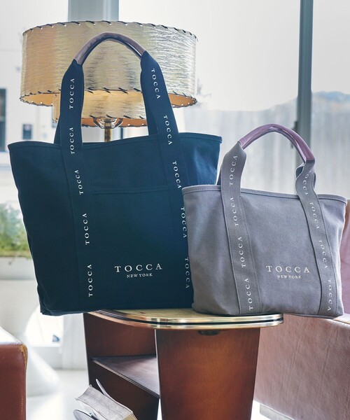 TOCCA（トッカ）の「【WEB限定＆一部店舗限定】DANCING TOCCA CANVASTOTE S キャンバストートバッグ S（トートバッグ）」 - WEAR