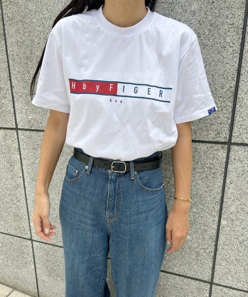 Niell（ニール）の「【H by FIGER/エイチ バイ フィガー】フロントロゴ 半袖 Tシャツ（Tシャツ/カットソー）」 - WEAR