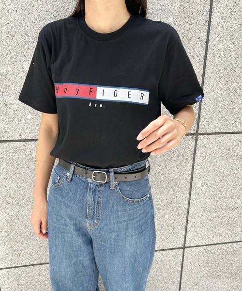 Niell（ニール）の「【H by FIGER/エイチ バイ フィガー】フロントロゴ 半袖 Tシャツ（Tシャツ/カットソー）」 - WEAR