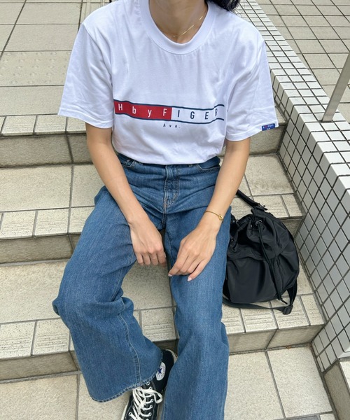 Niell（ニール）の「【H by FIGER/エイチ バイ フィガー】フロントロゴ 半袖 Tシャツ（Tシャツ/カットソー）」 - WEAR