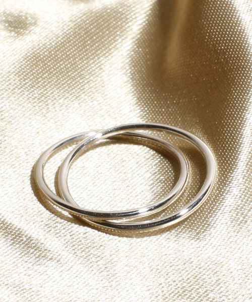 Losau（ロサウ）の「Losau ロサウ / Double line ring ダブルラインリング（シルバー925） / lo-r009-silver（リング）」 - WEAR