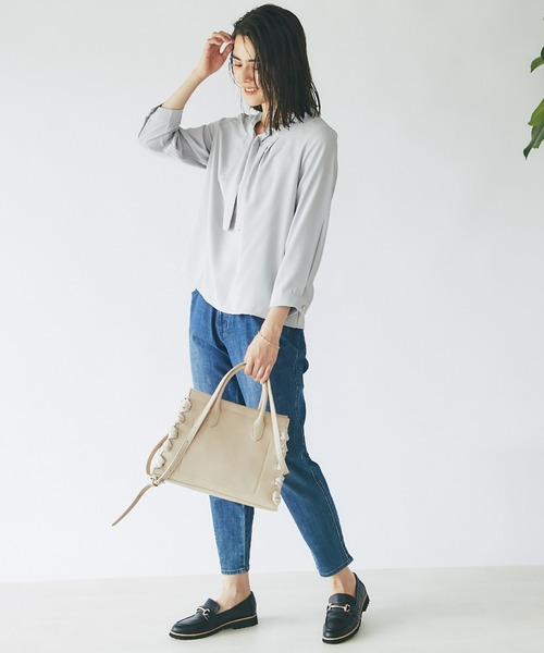 cache cache（カシュ カシュ）の「cache cache(カシュカシュ) リボンかがり2WAYバッグ（ショルダーバッグ）」 - WEAR