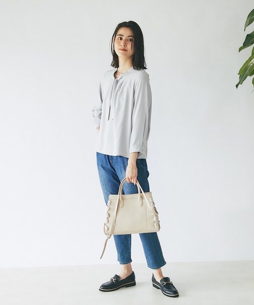 cache cache（カシュ カシュ）の「cache cache(カシュカシュ) リボンかがり2WAYバッグ（ショルダーバッグ）」 - WEAR