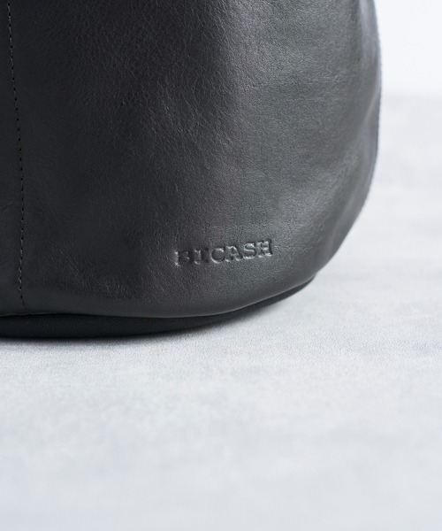 BICASH（ビカーシ）の「BICASH ビカーシ / キャンバスレザー切り替えショルダー巾着バケツバッグ / #B856（ショルダーバッグ ...