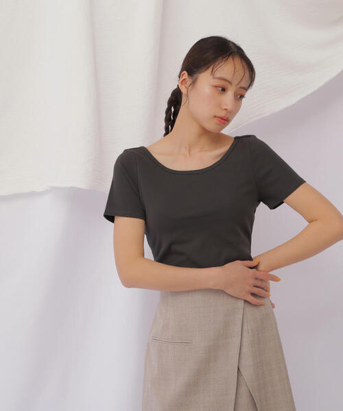 JILL by JILL STUART（ジルバイジルスチュアート）の「 《JILL by BASIC》カップ付きTシャツ（Tシャツ/カットソー）」 - WEAR