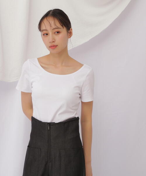 JILL by JILL STUART（ジルバイジルスチュアート）の「 《JILL by BASIC》カップ付きTシャツ（Tシャツ/カットソー）」 - WEAR