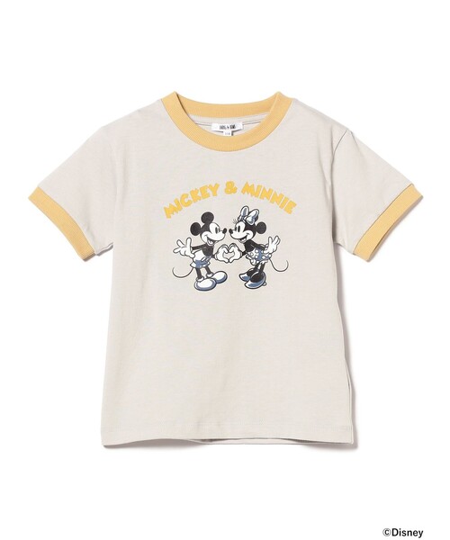 Disney（ディズニー）の「Disney / B:MING by BEAMS / MICKEY ＆ MINNIE リンガー プリント T ...