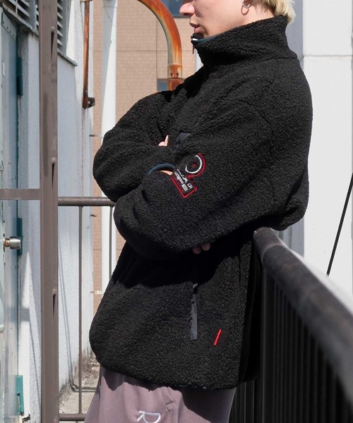 セール】[ROUXDI PERFE ルゥディパフィー]日本製ボアハーフジップ