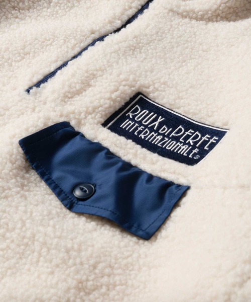 セール】[ROUXDI PERFE ルゥディパフィー]日本製ボアハーフジップ