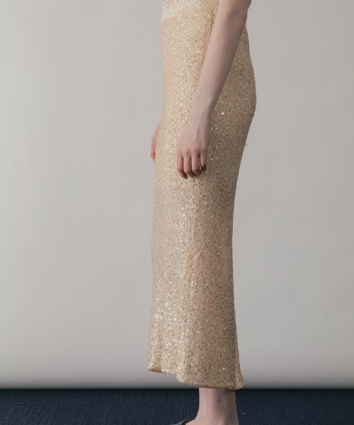 CINOH（チノ）の「SPANGLE KNIT SKIRT（スカート）」 - WEAR