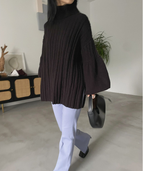 Ameri（アメリ）の「FLUFFY LOOSE KNIT TOP（ニット/セーター）」 - WEAR