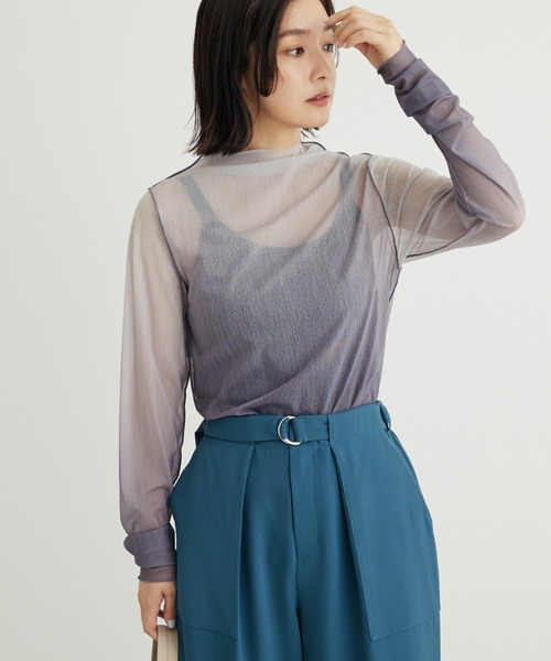 KBF（ケイビーエフ）の「KBF シアーグラデーションインナー（Tシャツ/カットソー）」 - WEAR