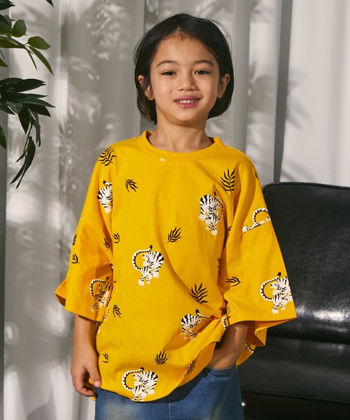 PAIRMANON STREET（ペアマノンストリート）の「【PAIRMANON STREET】アソート 総柄 プリント ビッグシルエット 半袖 Tシャツ（Tシャツ/カットソー）」 - WEAR