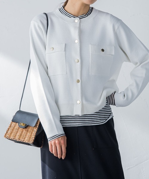 MAYSON GREY（メイソングレイ）の「【WEB別注】スポンジニットジャケットカーディガン（カーディガン/ボレロ）」 - WEAR