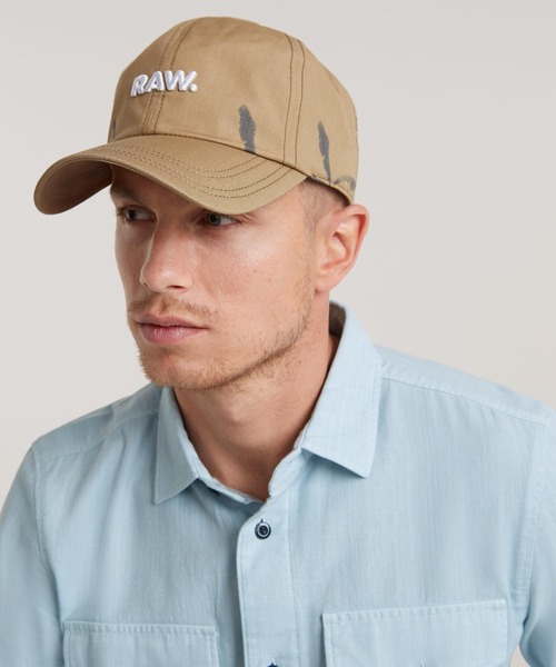 G-STAR RAW（ジースターロゥ）の「AVERNUS RAW AW BASEBALL CAP/ロゴベースボールキャップ（キャップ）」 - WEAR
