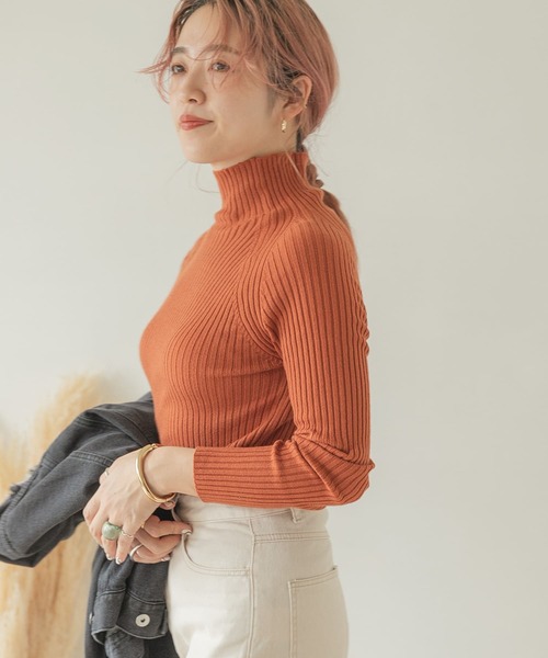 ITEMS URBANRESEARCH（アイテムズ アーバンリサーチ）の「モチモチハイネックリブニット（ニット/セーター）」 - WEAR