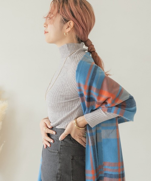 ITEMS URBANRESEARCH（アイテムズ アーバンリサーチ）の「モチモチハイネックリブニット（ニット/セーター）」 - WEAR