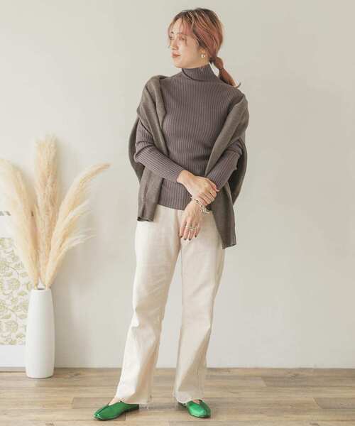 ITEMS URBANRESEARCH（アイテムズ アーバンリサーチ）の「モチモチハイネックリブニット（ニット/セーター）」 - WEAR