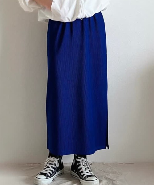 aquagarage（アクアガレージ）の「ストレッチタイトスカート レディース 春 夏 S M L LL 3L ロング丈 サイドスリット | アクアガレージ aquagarage（スカート ...