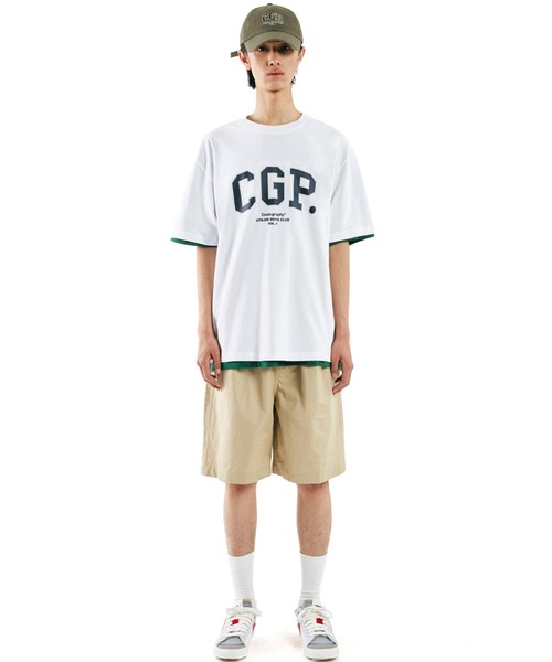 Code graphy（コードグラフィー）の「A'GEM/9 × .kom『Code:graphy/コードグラフィー』CGP Arch logo T-shirt/クールコットン素材 半袖T ...