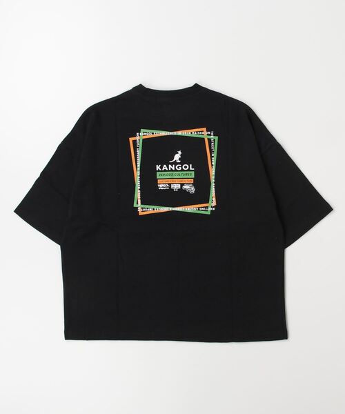 KANGOL（カンゴール）の「KANGOL/カンゴール キッズ USAコットン蛍光フレームアートバックプリントT（Tシャツ/カットソー）」 - WEAR